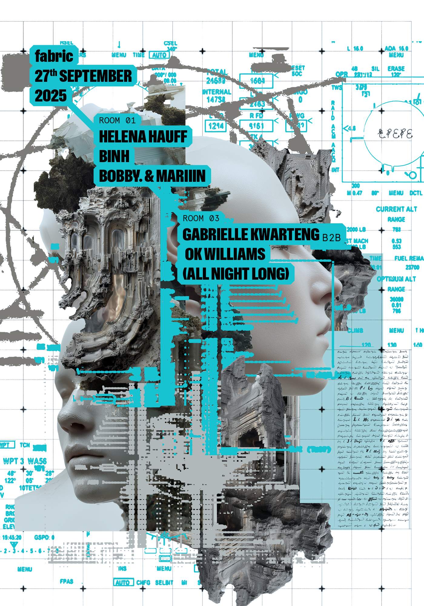 fabric: Helena Hauff, Gabrielle Kwarteng B2B OK Williams, Binh, Bobby ...