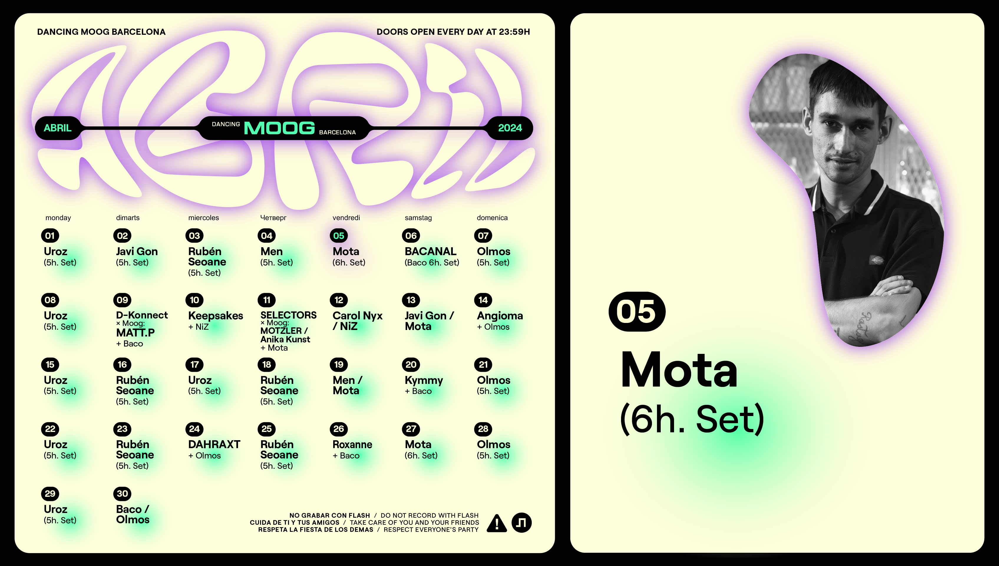 MOOG DJs: MOTA at Moog Club, Barcelona