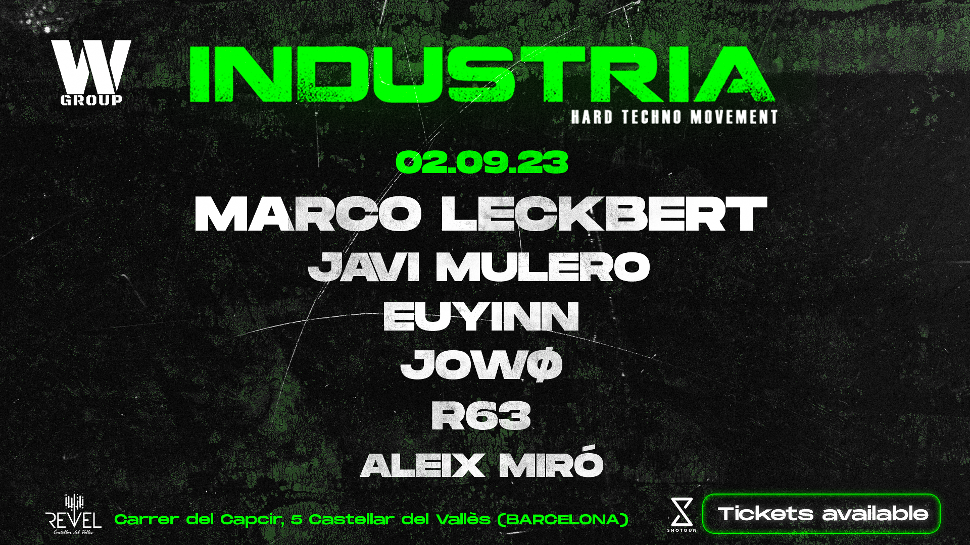 INDUSTRIA Hard Techno Movement [OPENING SEASON 2023-2024] at Discoteca ...