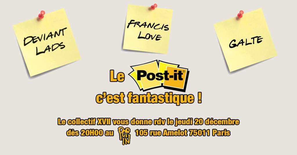 Le Post-it C'est Fantastique at Pop In, Paris