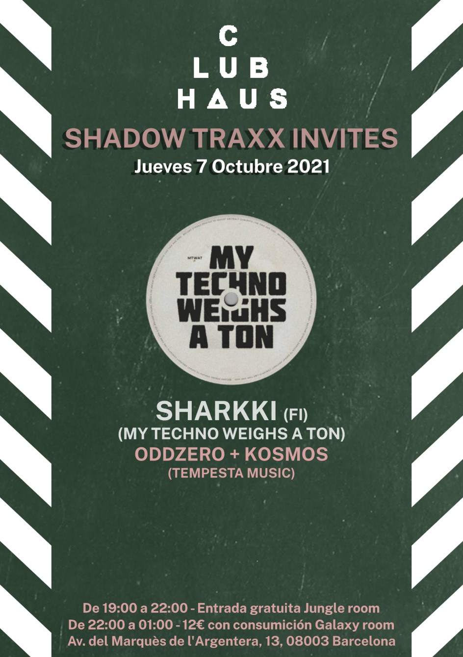 Shadow Traxx Invites: Sharkki (My Techno Weighs a Ton) at Clubhaus ...