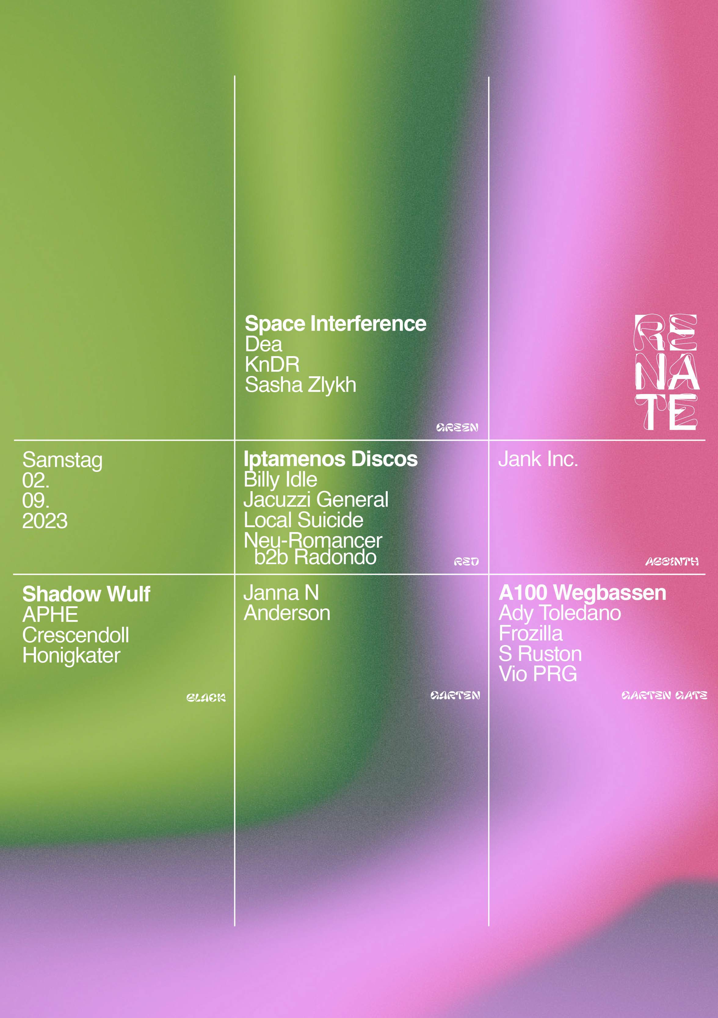 Renate with Local Suicide, Jacuzzi General, APHE, Dea, Sasha Zlykh ...