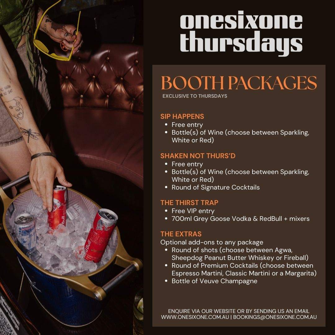 onesixone Thursday's feat. Hunter Demase at OneSixOne, Melbourne · Tickets
