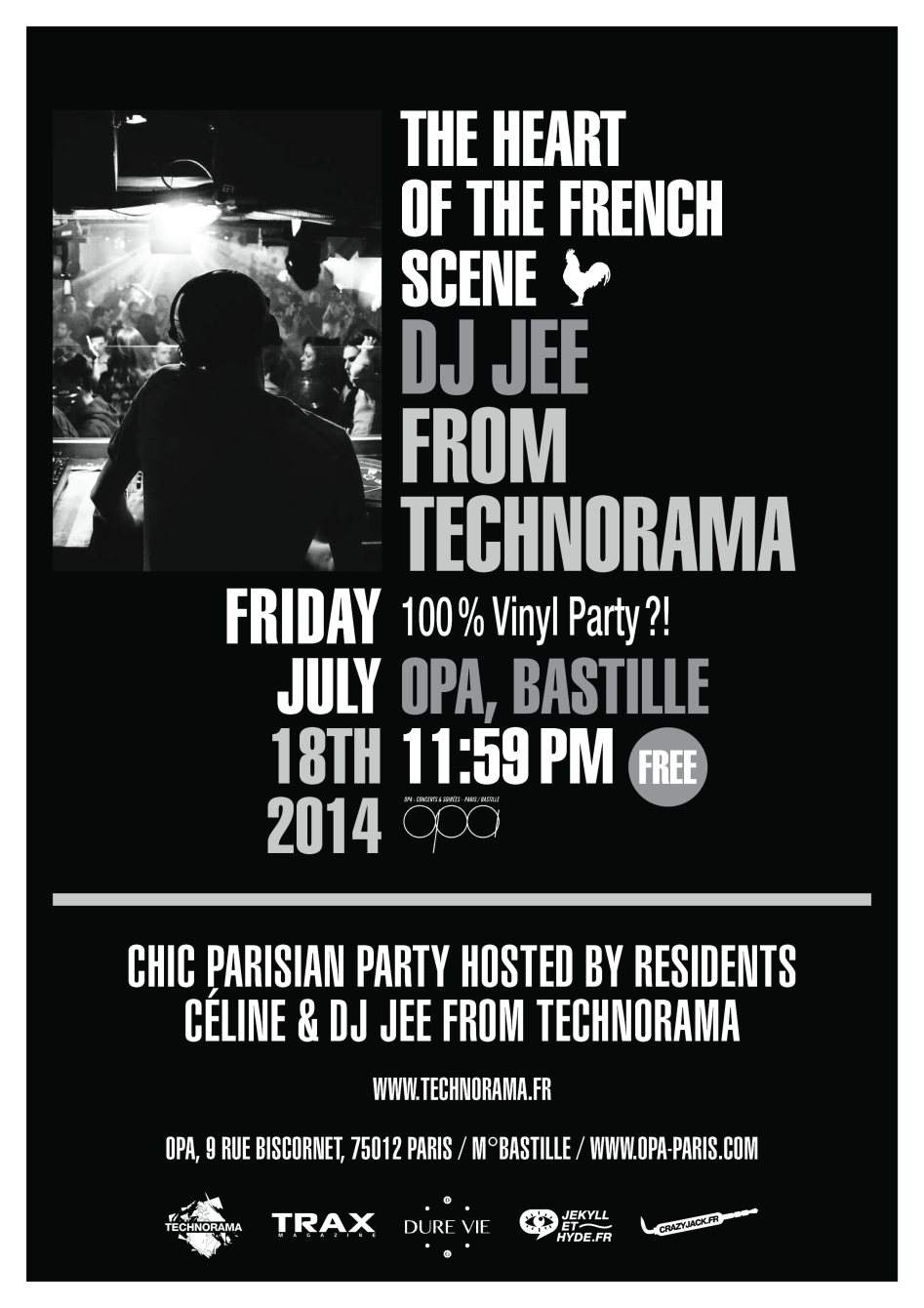 The Heart Of The French Scene: Dj Jee + Guests bij OPA, Parijs