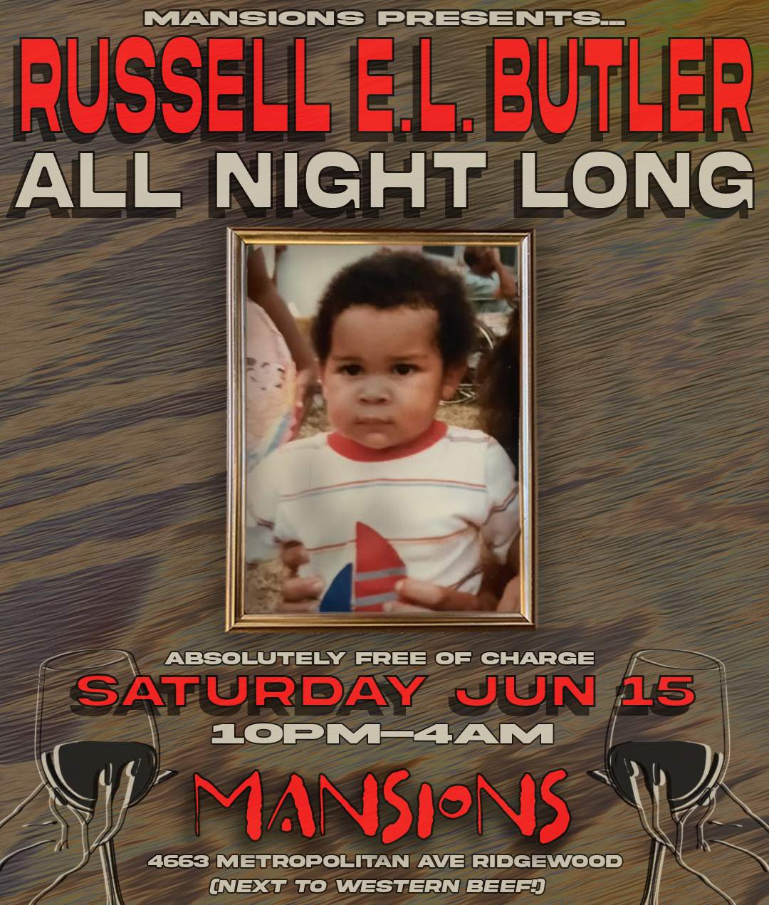 Russell E.L. Butler All Night Long at Mansions, New York City