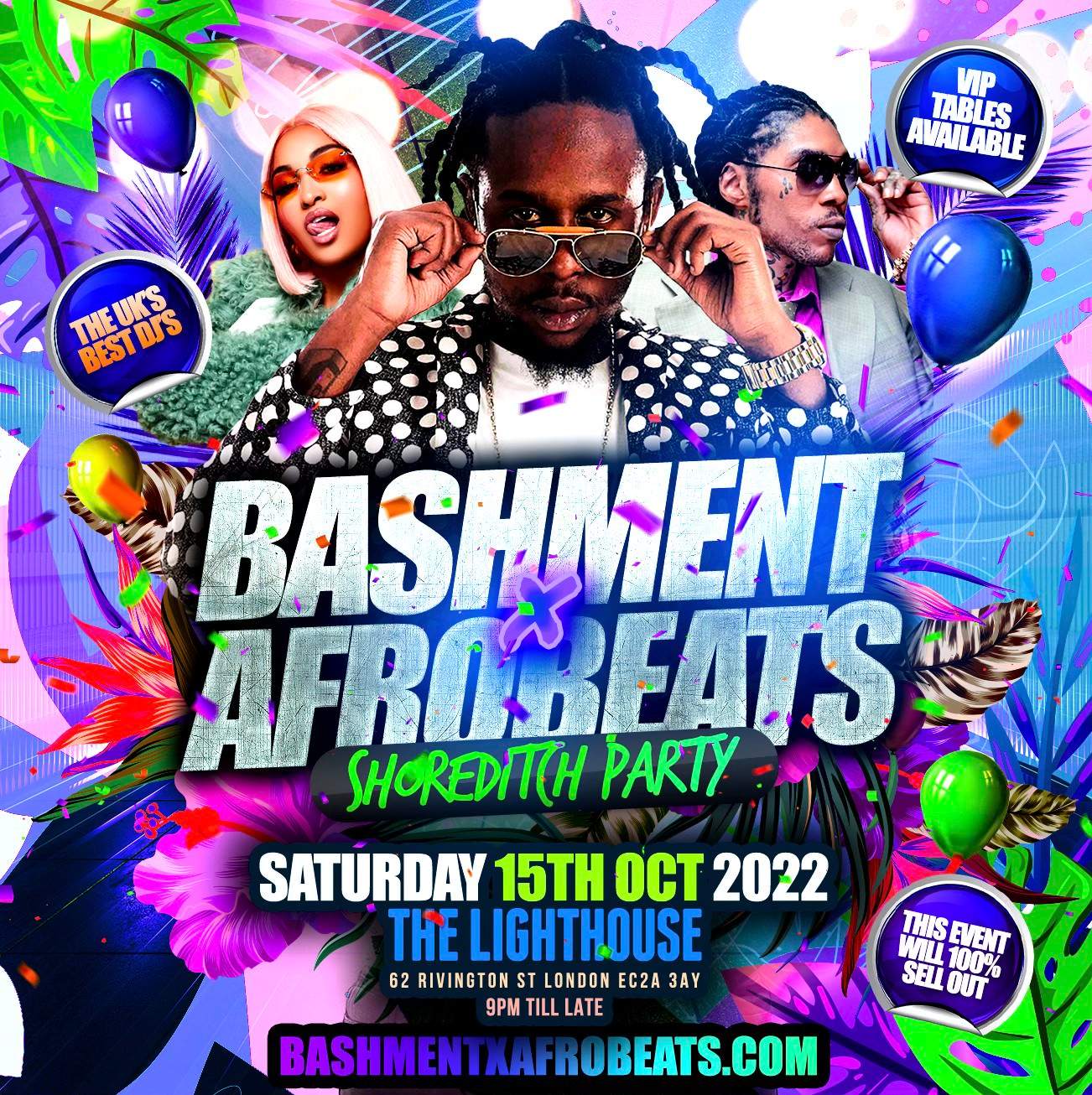 Bashment X Afrobeats Shoreditch Party - London's Biggest Bashment Party ...
