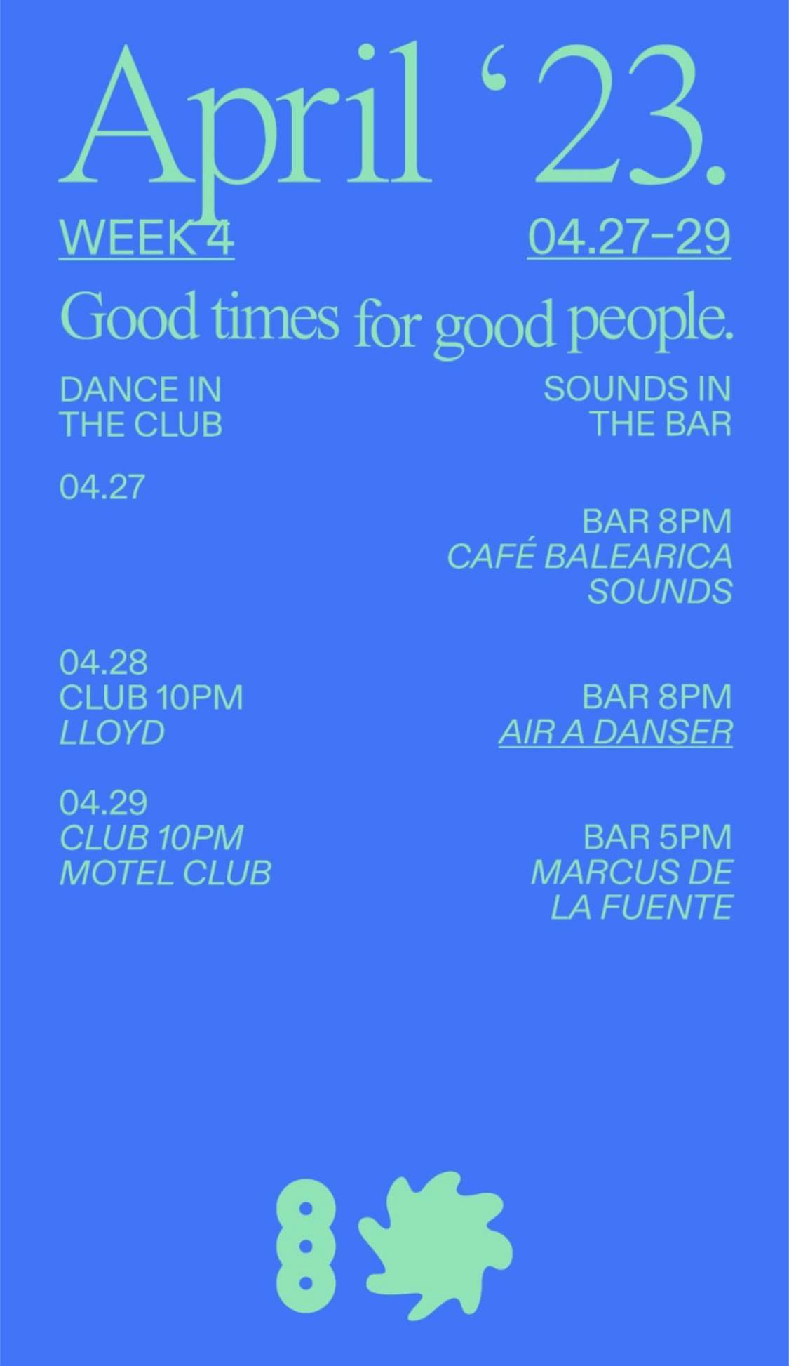 Motel Club at Cafe Balearica in the Club at Café Balearica, New York City