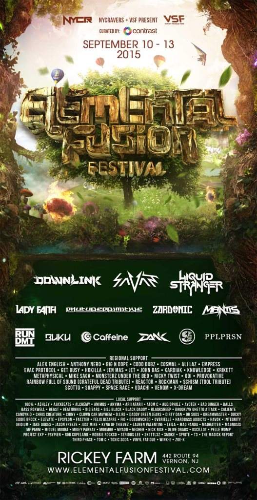 Elemental Fusion Festival bei Rickeyfarm, New Jersey