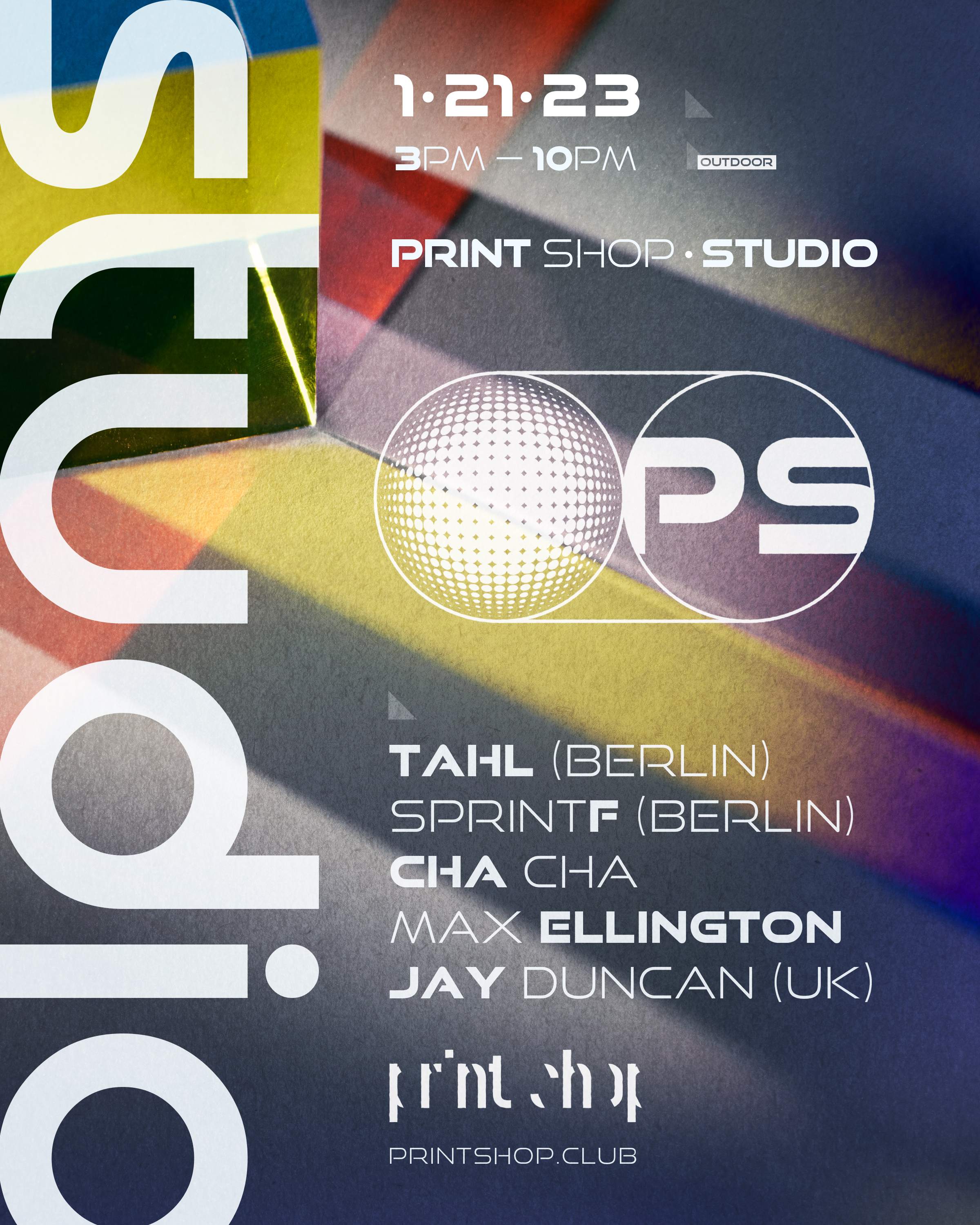 PrintShop la: STUDIO feat Tahl, Jay Duncan, sprintf, CHA CHA, and Max ...