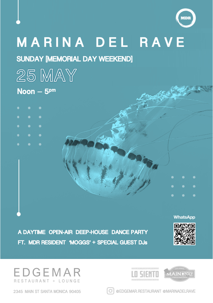 Marina Del Rave: A Daytime Open-Air Deep House Affair at Edgemar ...