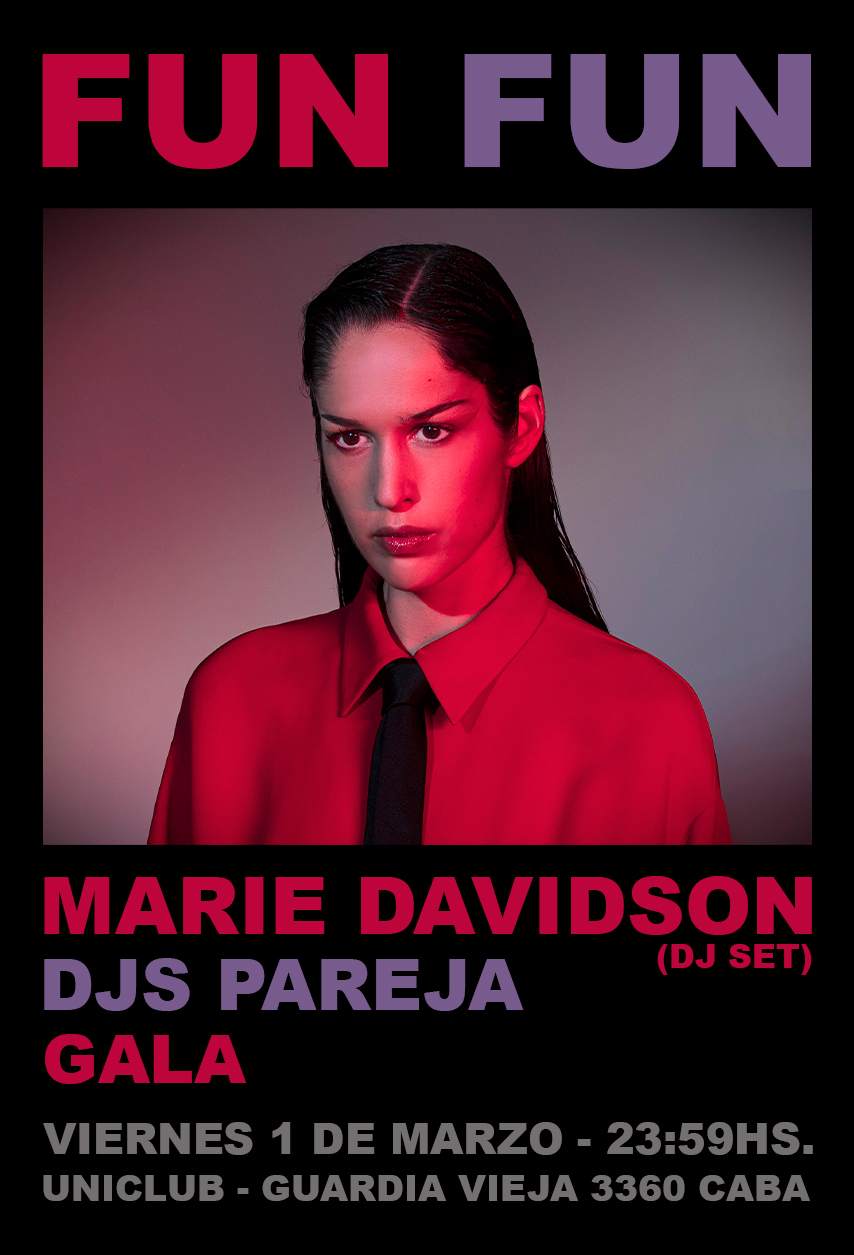 Fun Fun Internacional con Marie Davidson (DJ Set), Djs Pareja y Gala ...
