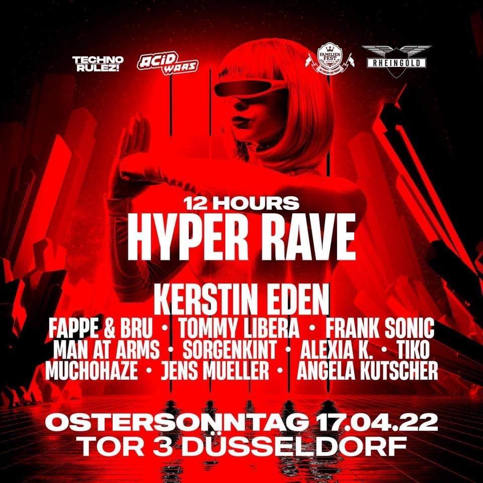 HYPER RAVE Ostersonntag Düsseldorf em Tor 3, Dusseldorf