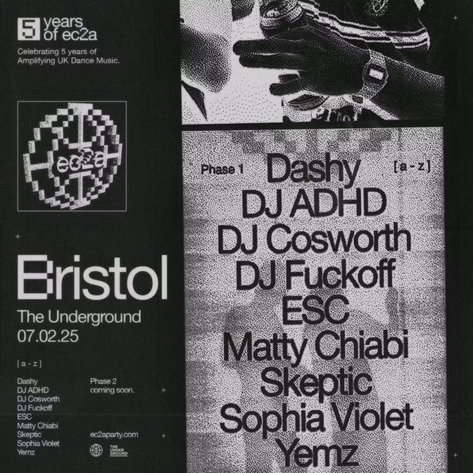 5 years of EC2A at The Underground, Bristol