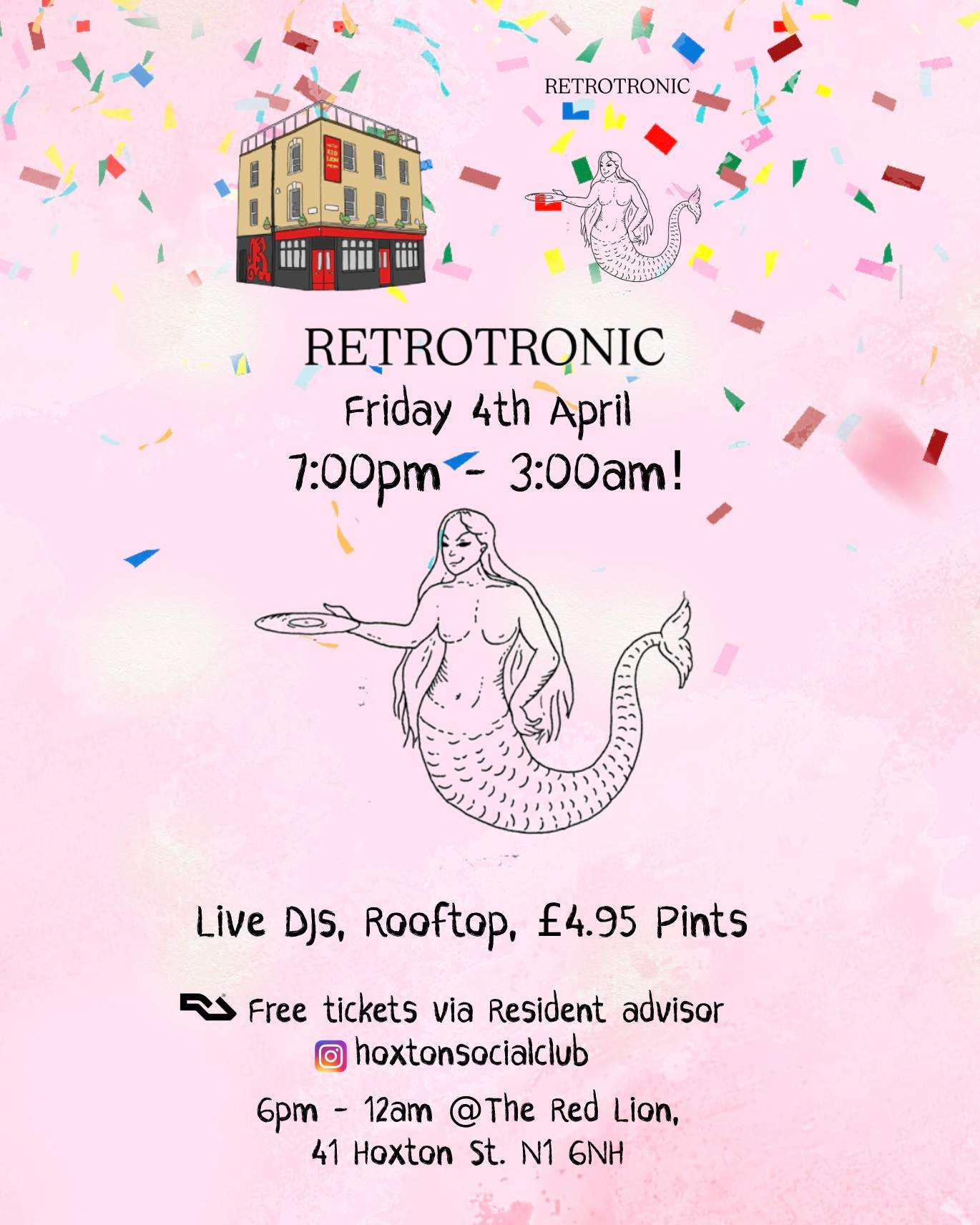 Hoxton Social Club (RETROTRONIC Takeover + 3am License) at The Red Lion ...