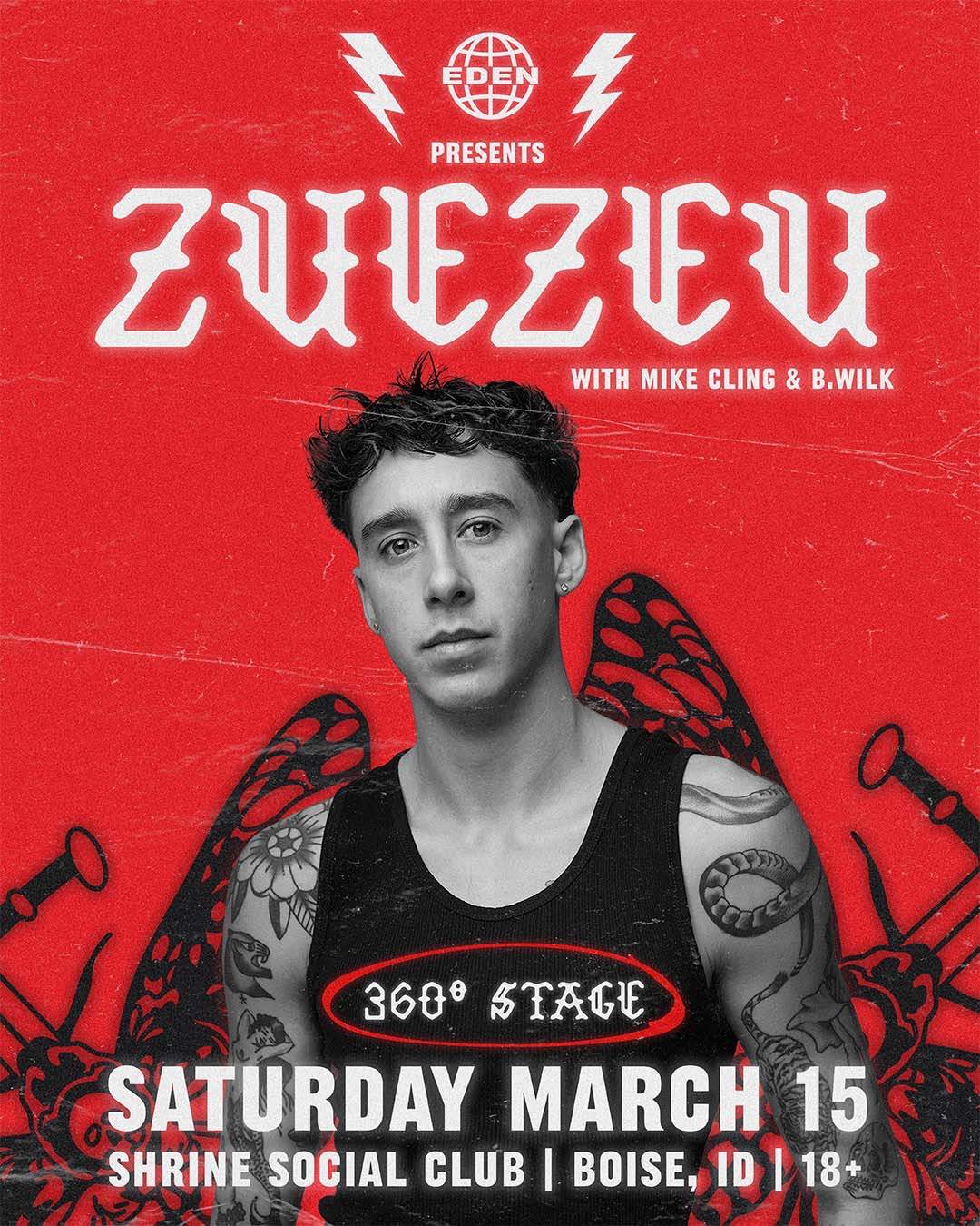 ZUEZEU with Mike Cling & B.Wilk at Shrine Social Club, Idaho