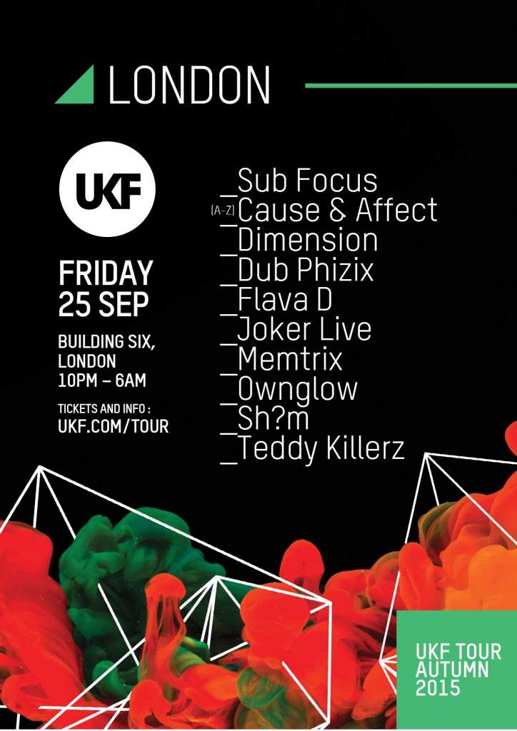 UKF London - Sub Focus, Dimension, Flava D, Joker Live at Building Six ...