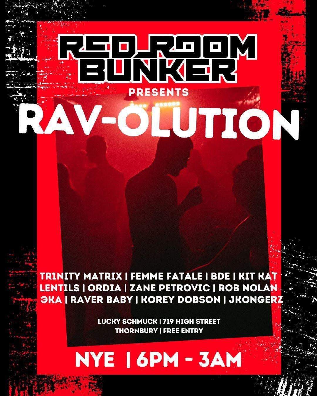 The Red Room Bunker Rav-olution bei TBA, Melbourne