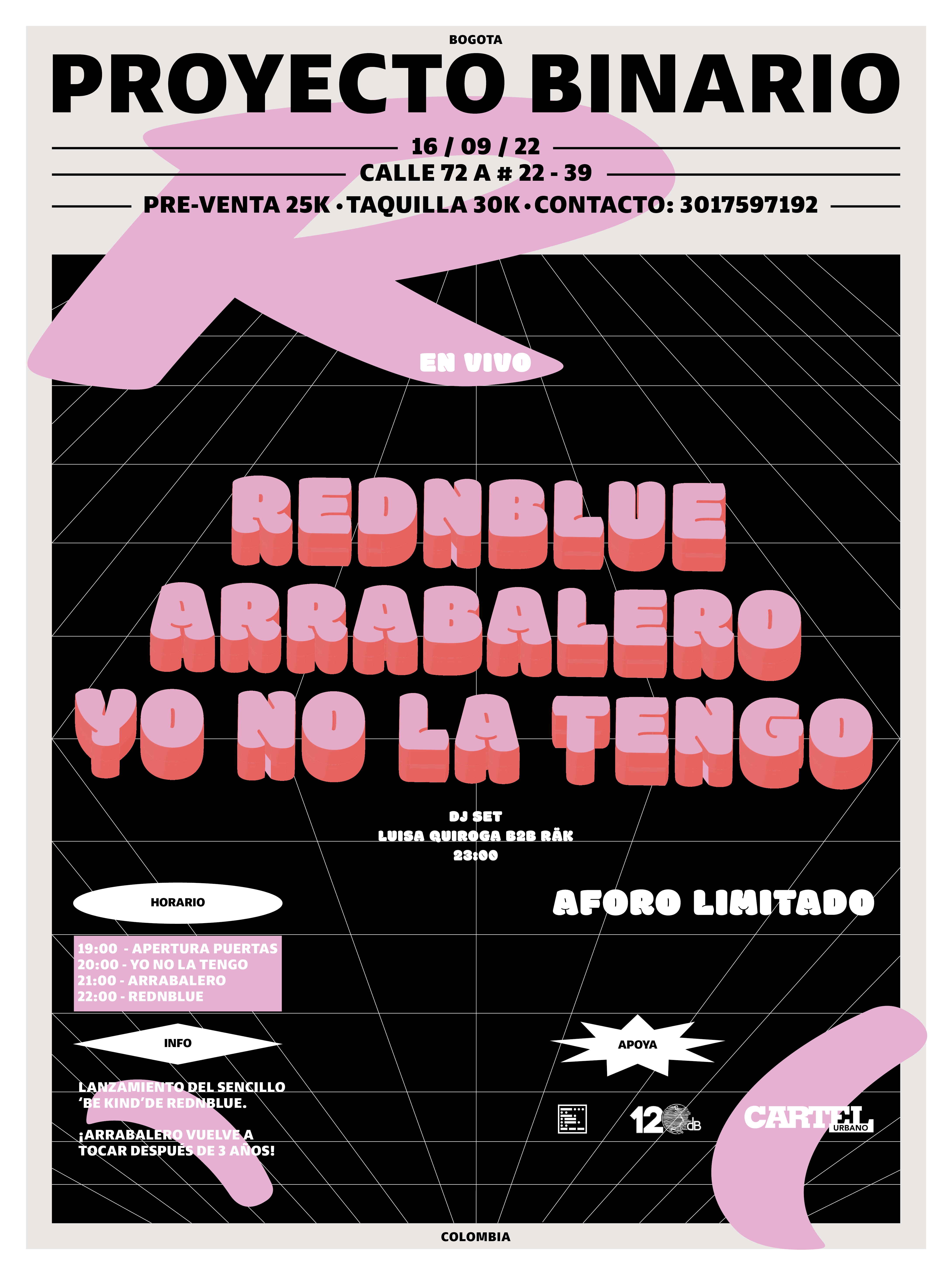 REDNBLUE & ARRABALERO at TBA - Bogotá, Bogotá