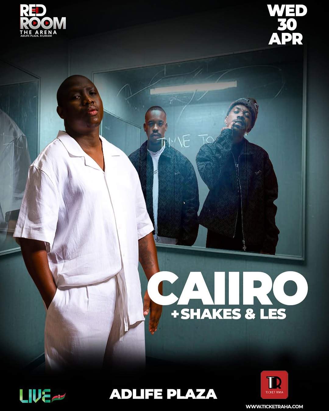 Red Room Pres. Caiiro, Shakes & Les at RED ROOM - The Arena, Nairobi