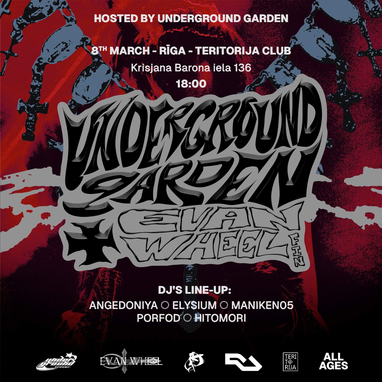UNDERGROUND GARDEN + EVAN WHEEL (FIN) at Teritorija, Riga