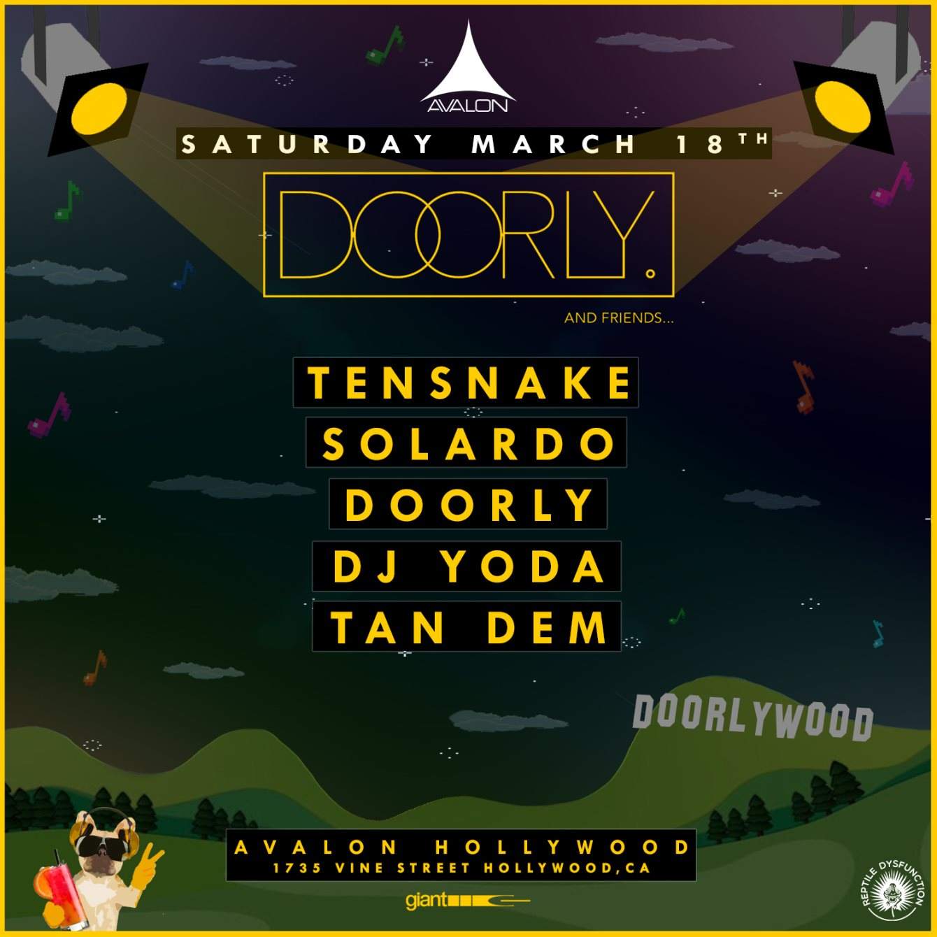 Avalon presents: Tensnake, Solardo, Doorly, DJ Yoda & Tan Dem at Avalon ...