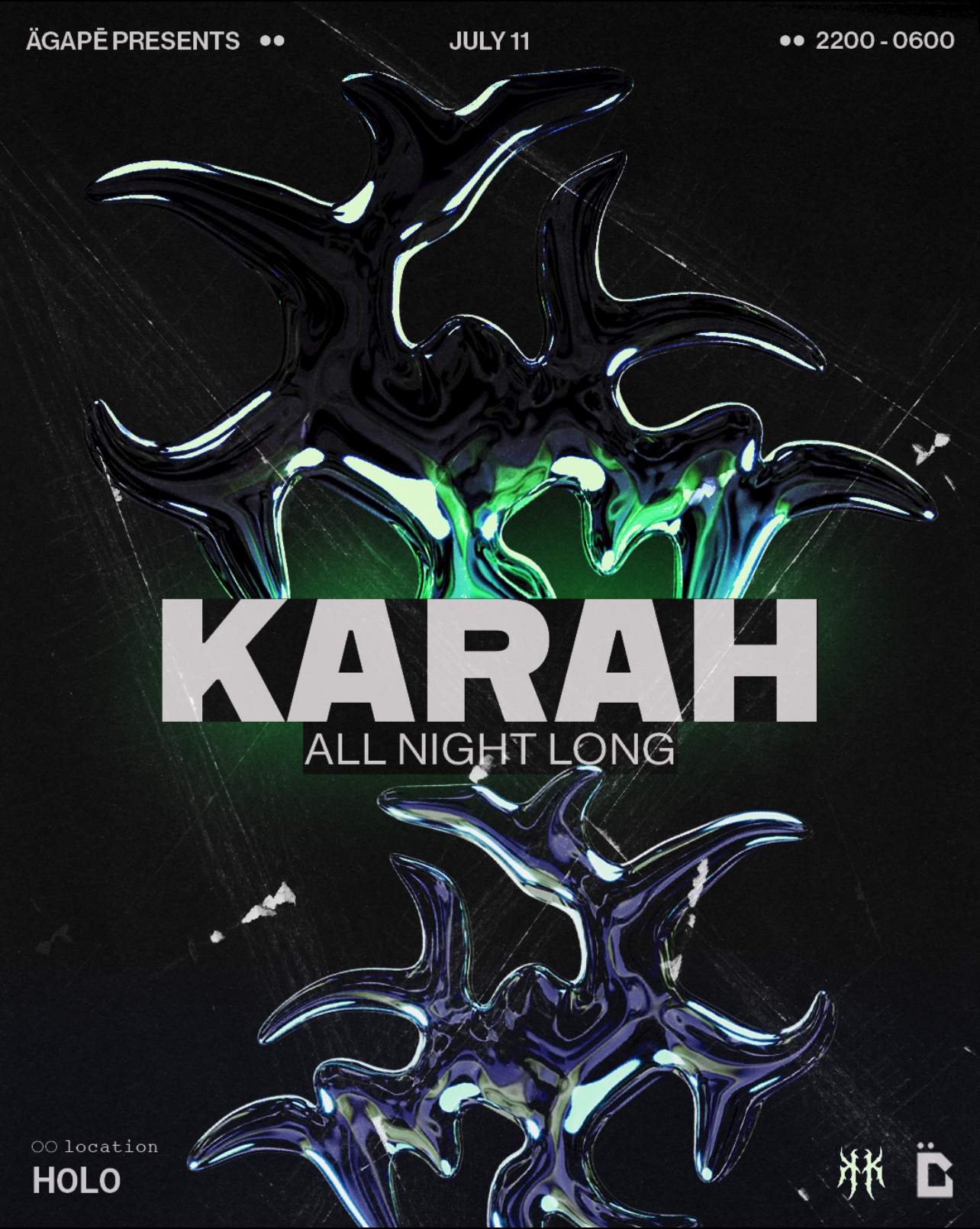 AGAPĒ PRESENTS: KARAH All Night Long at H0L0, New York City