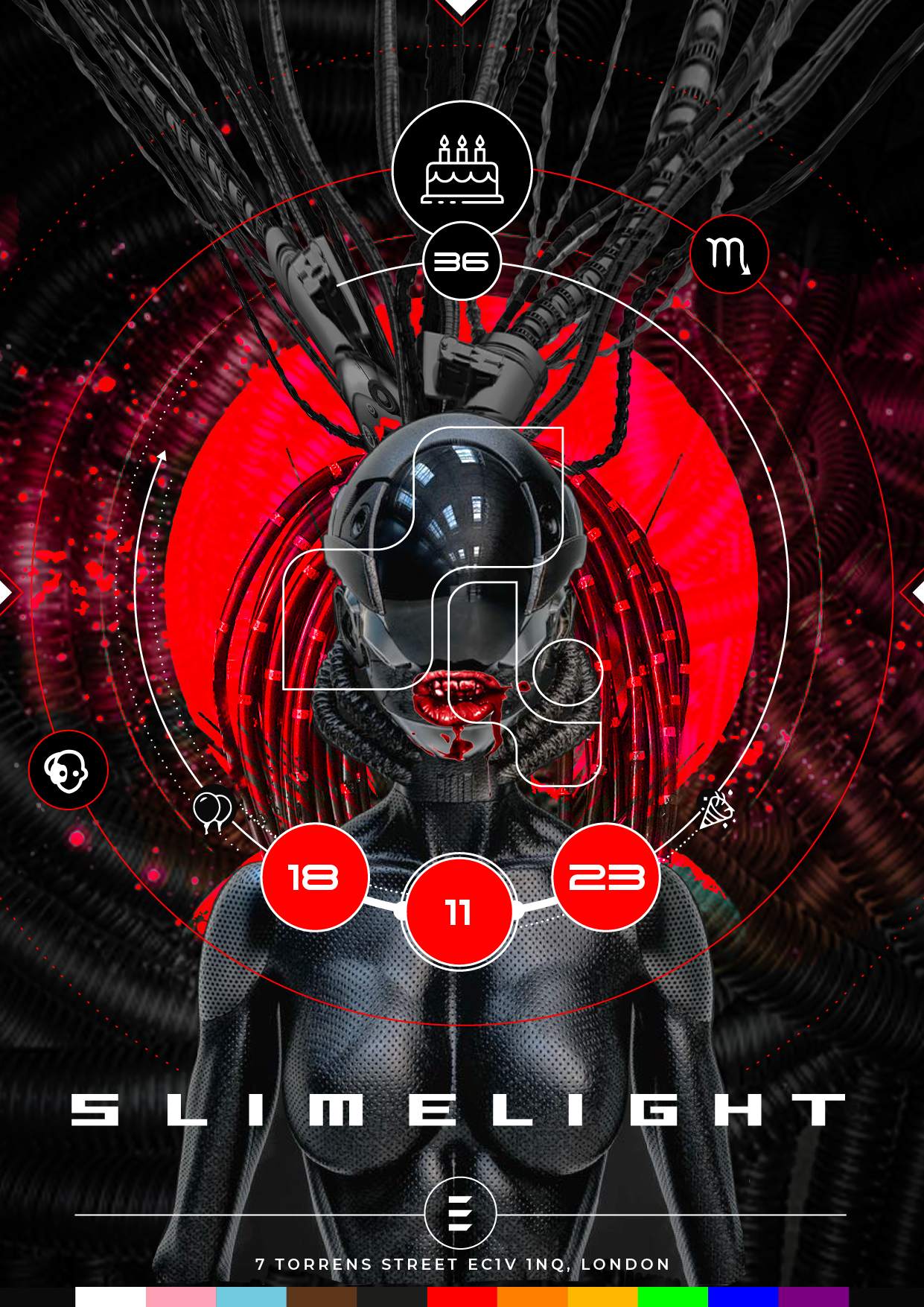 Slimelight 36TH BIRTHDAY en Electrowerkz, London