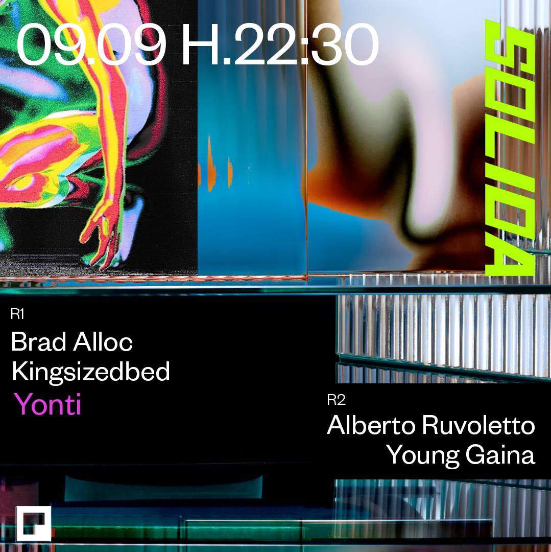SOLIDA: Yonti (Alphabet, PAG), Brad Alloc, Kingsizebed, Young Gaina, Alberto Ruvoletto bei Q ...