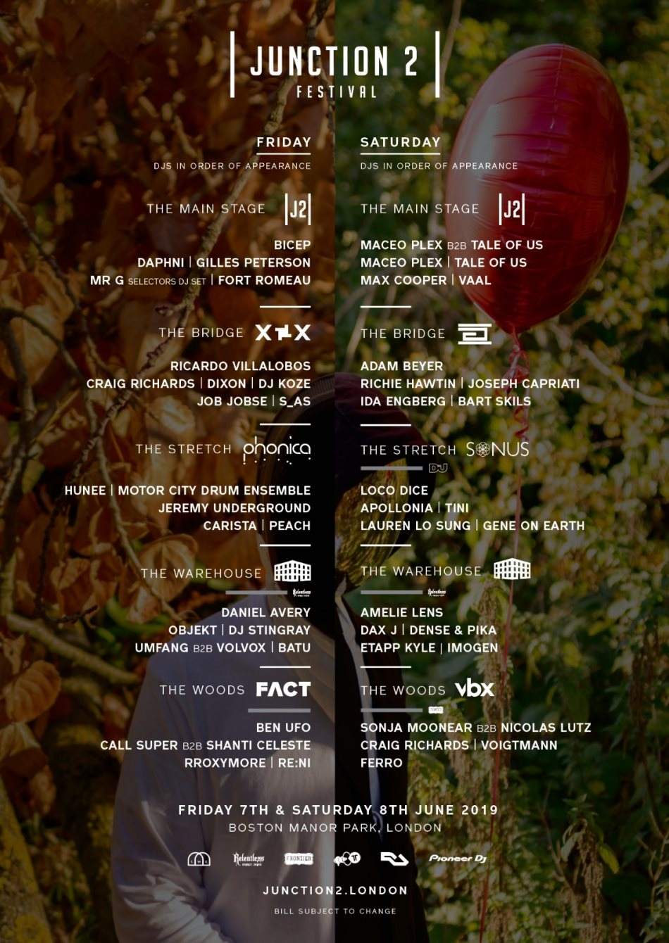 Junction 2 Festival 2019 bei Boston Manor Park, London