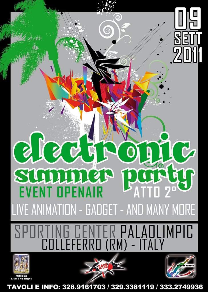 Electronic Summer Party bei TBA - Roma, Zentral