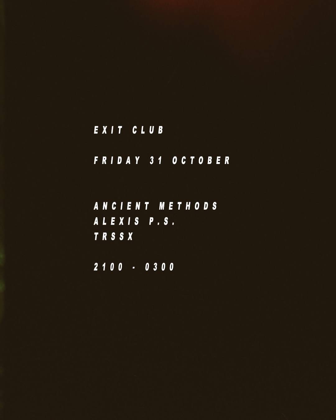 EXIT CLUB: Halloween at Exit Glasgow, Glasgow