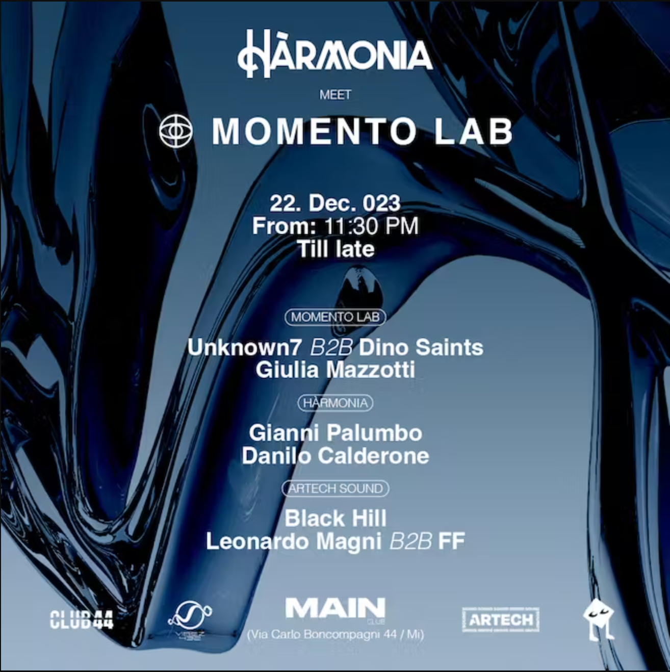 HARMONIA meet Momento Lab ! at Main Club, Milan