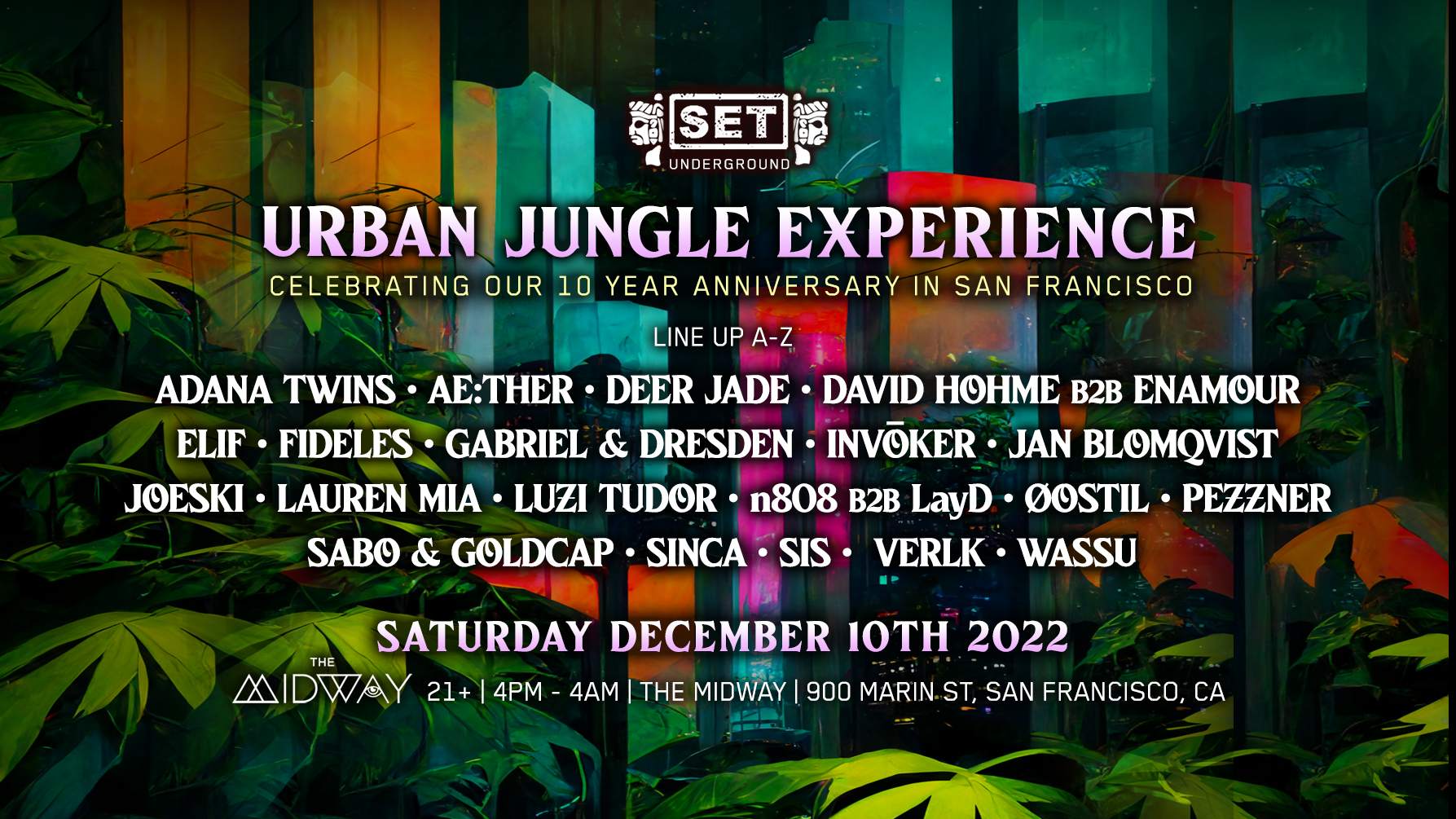 SET Underground's Urban Jungle Experience with Jan Blomqvist, Sabo ...