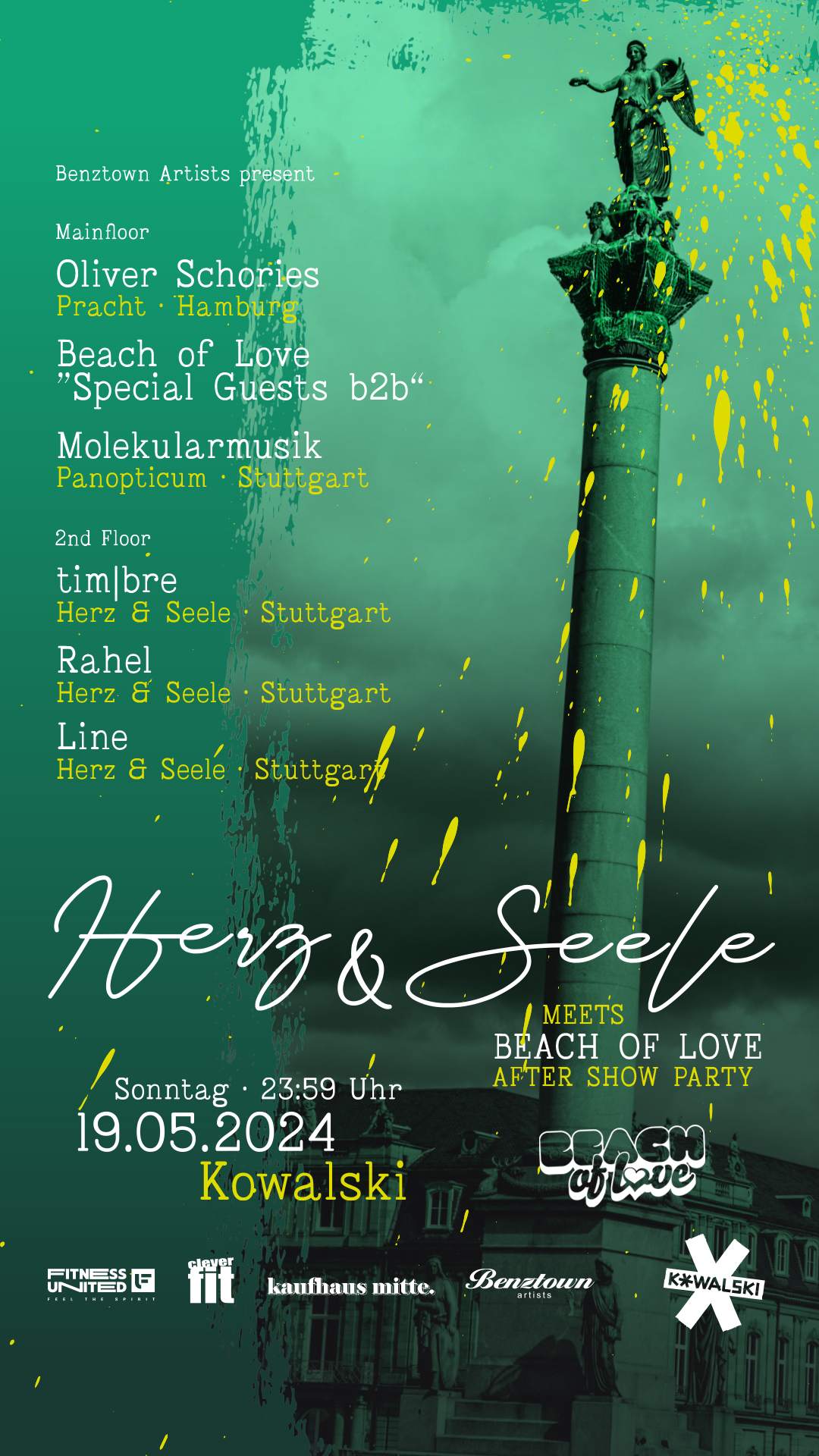 Herz & Seele meets Beach of Love - After Show Party at Kowalski, Stuttgart