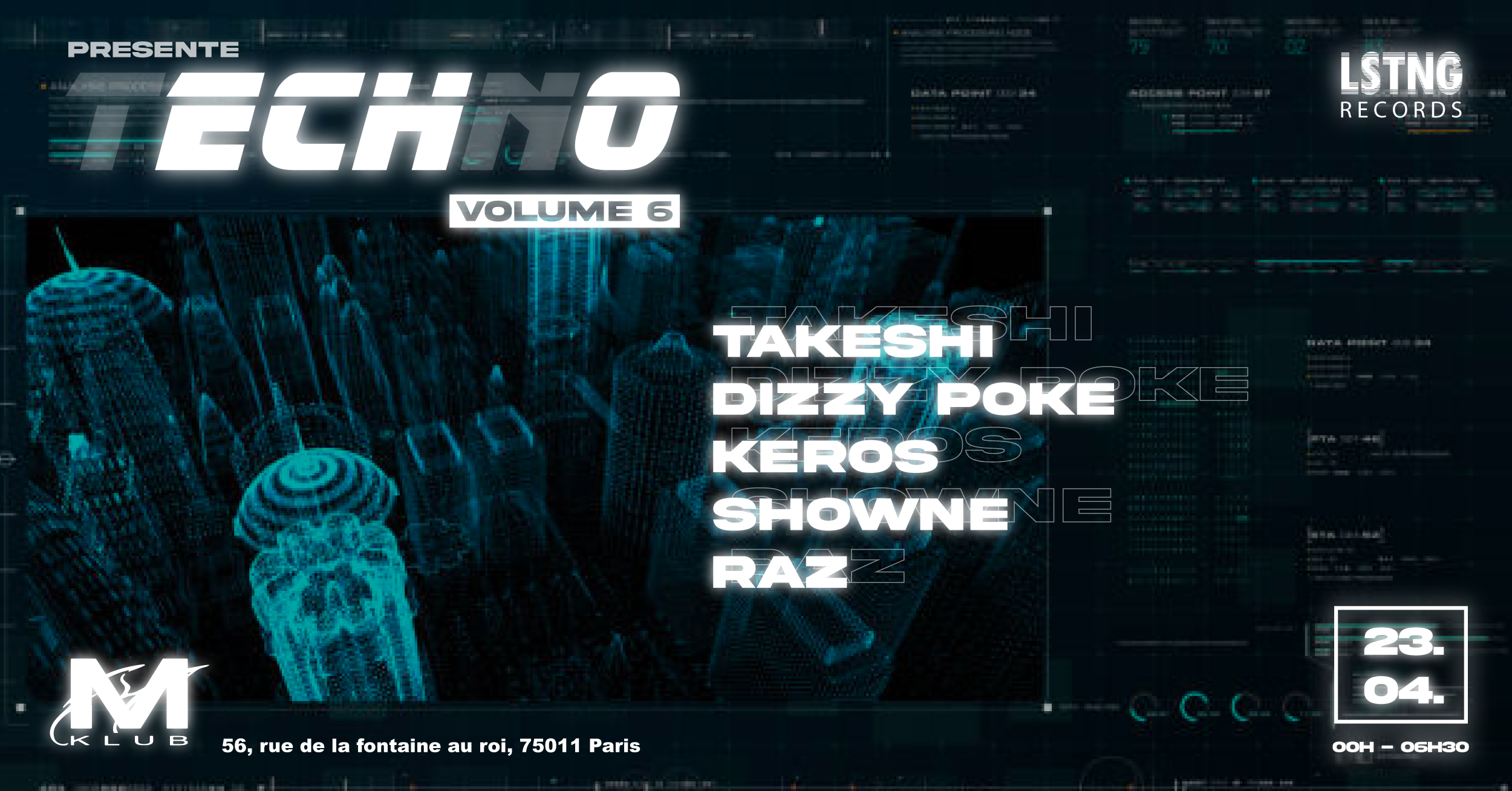 ECHO Vol.6: Takeshi, Dizzy Poke, Keros, Showne, RAZ bij Magnum Club, Parijs