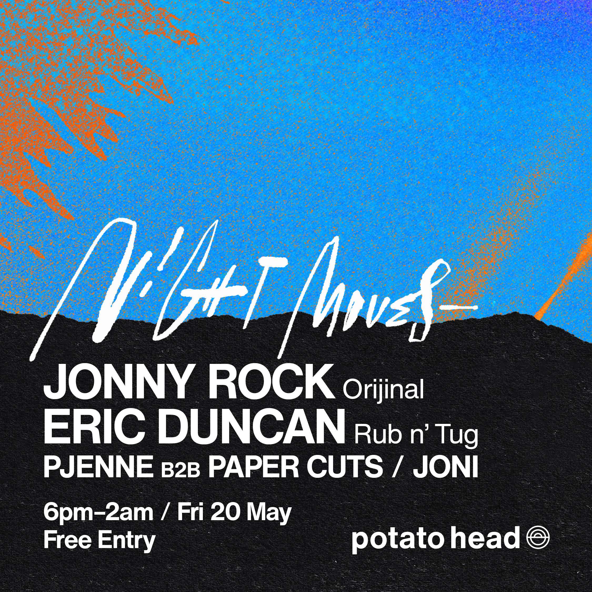 Night Moves with Jonny Rock, Eric Duncan, Pjenne at Desa Potato Head, Bali