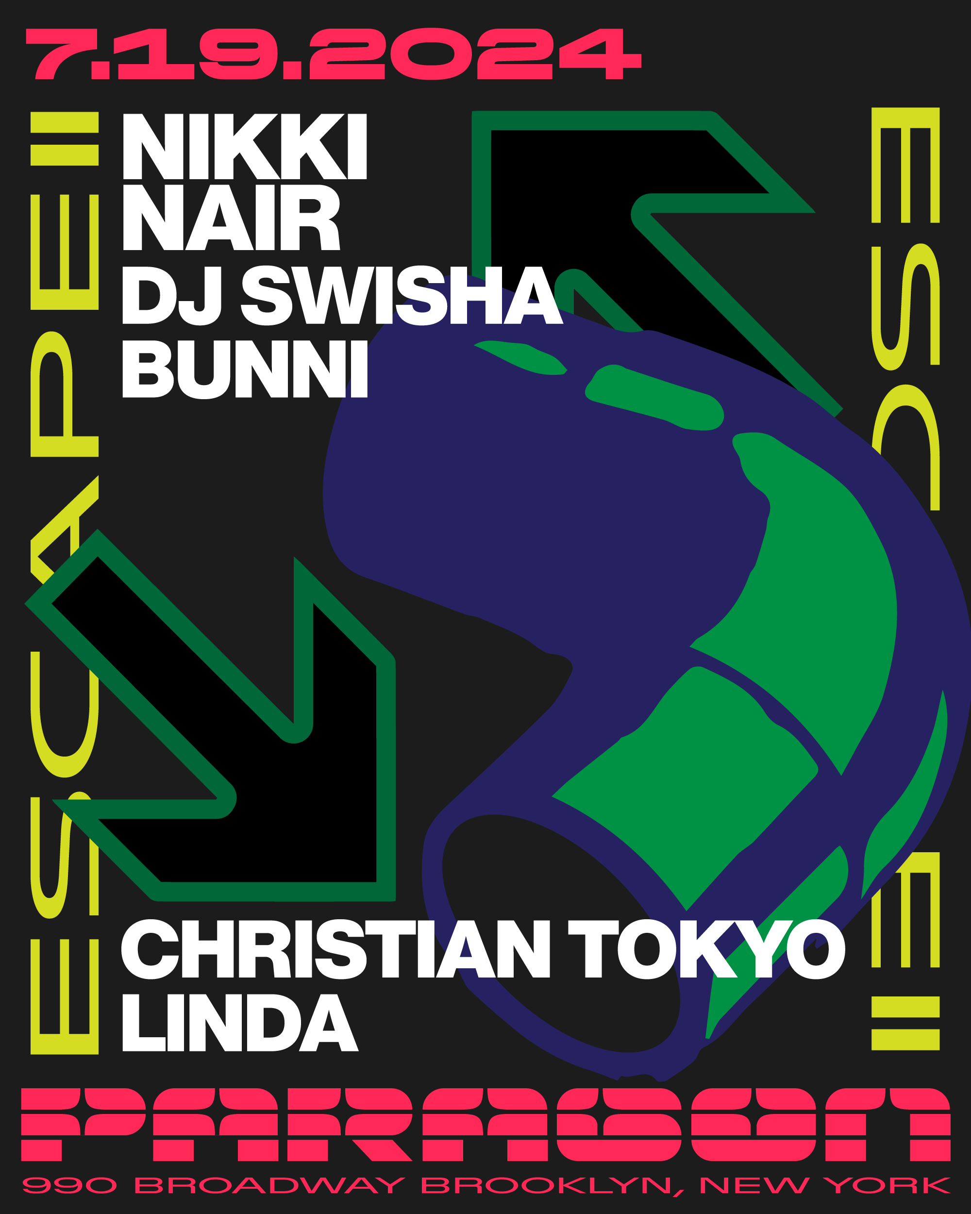 Escape: Nikki Nair, DJ SWISHA, Bunni + Christian Tokyo, Linda at ...