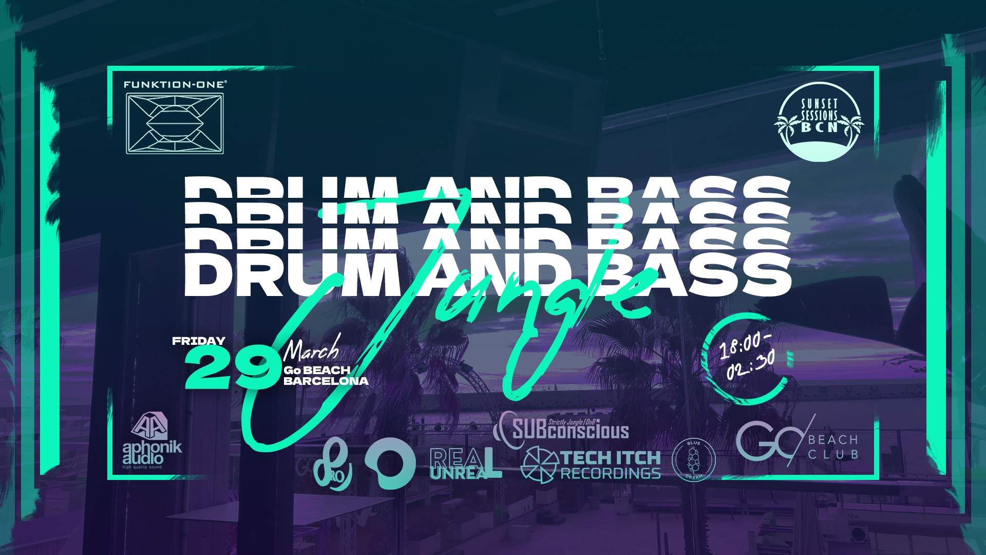 SUNSET SESSIONS // DNB SHOWCASE - Technical Itch - DJ Hybrid - Furney ...