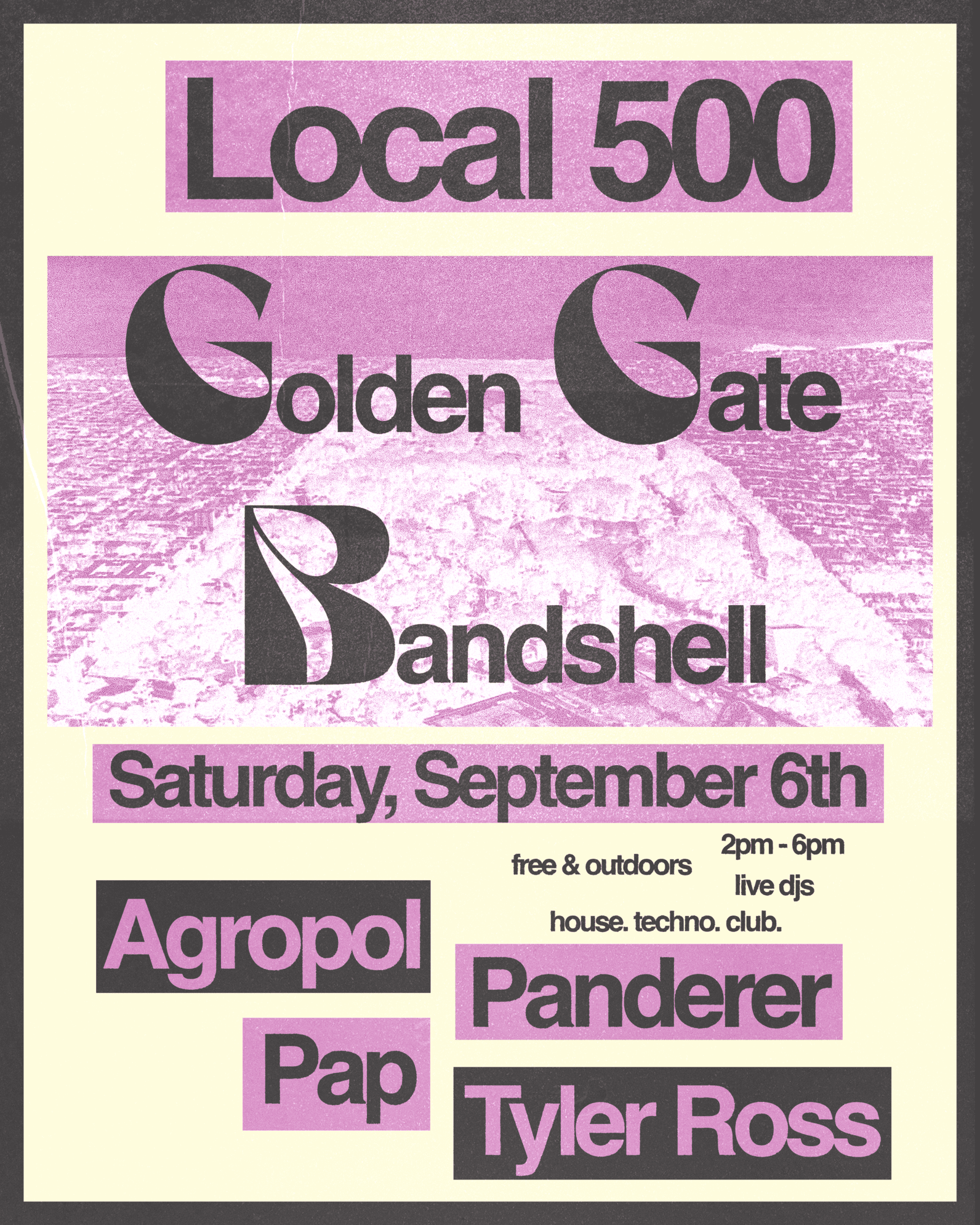 Local 500 at The Golden Gate Bandshell at Golden Gate Park, San ...