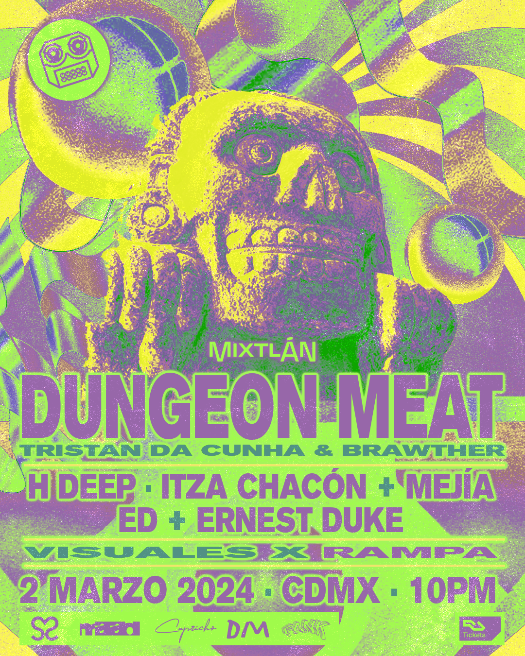 Dungeon Meat X Mixtlán at Verdeespina Studios, Mexico City