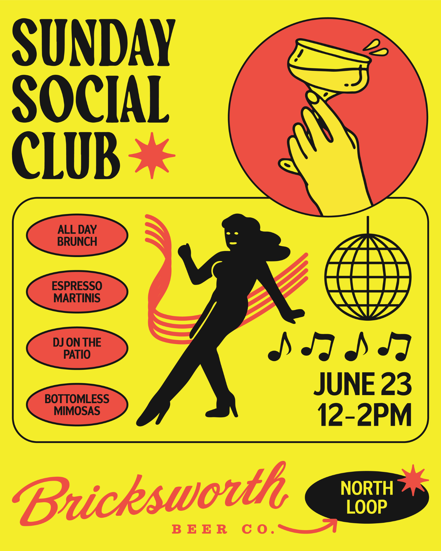 Disco Brunch - Sunday Social Club at Bricksworth - North Loop ...