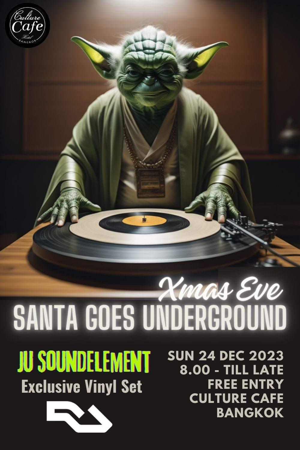 Xmas Eve: Santa goes underground(Exclusive Vinyl) at Culture Cafe, Bangkok