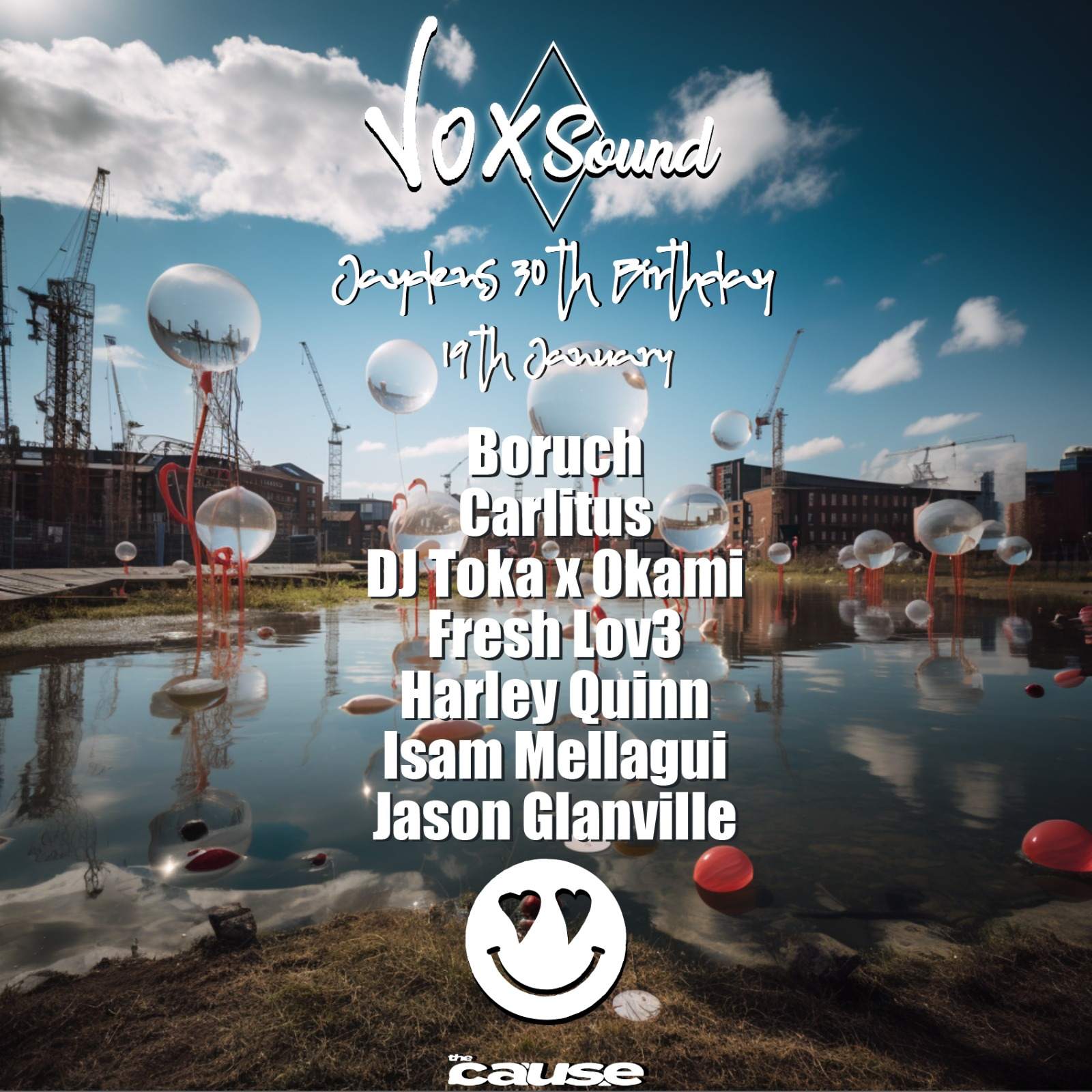 Vox Sound Birthday Party at The Cause, London