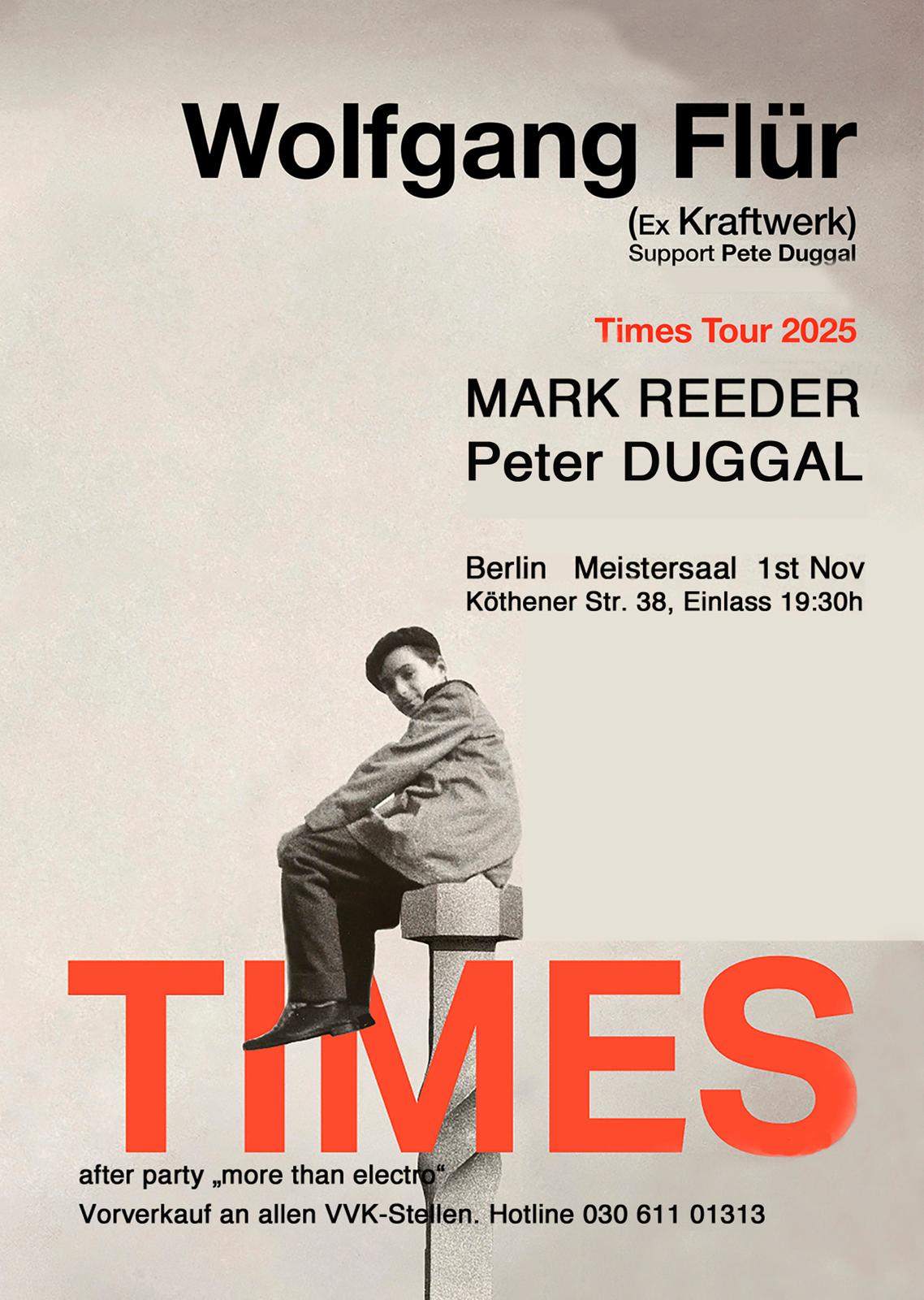 Wolfgang Flür (ex-member of KRAFTWERK!) live in BERLIN & support Mark ...