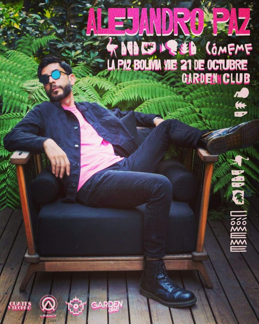 Alejandro Paz in La Paz at Garden Club, Bolivia