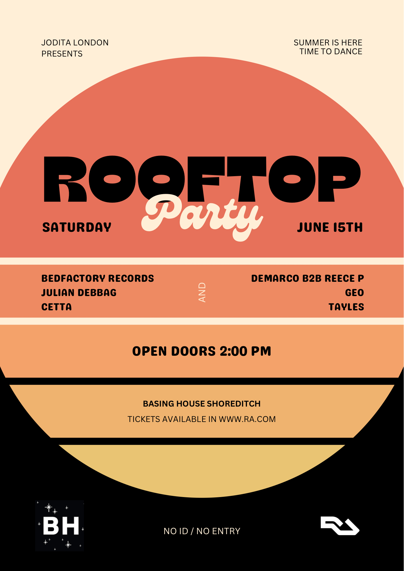 Summer Rooftop Party & Fundraiser en Basing House, London