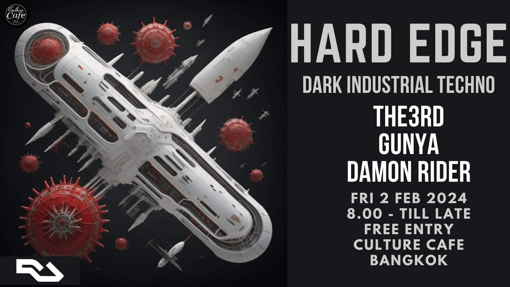HARD EDGE: Dark/Industrial Techno at Culture Cafe, Bangkok