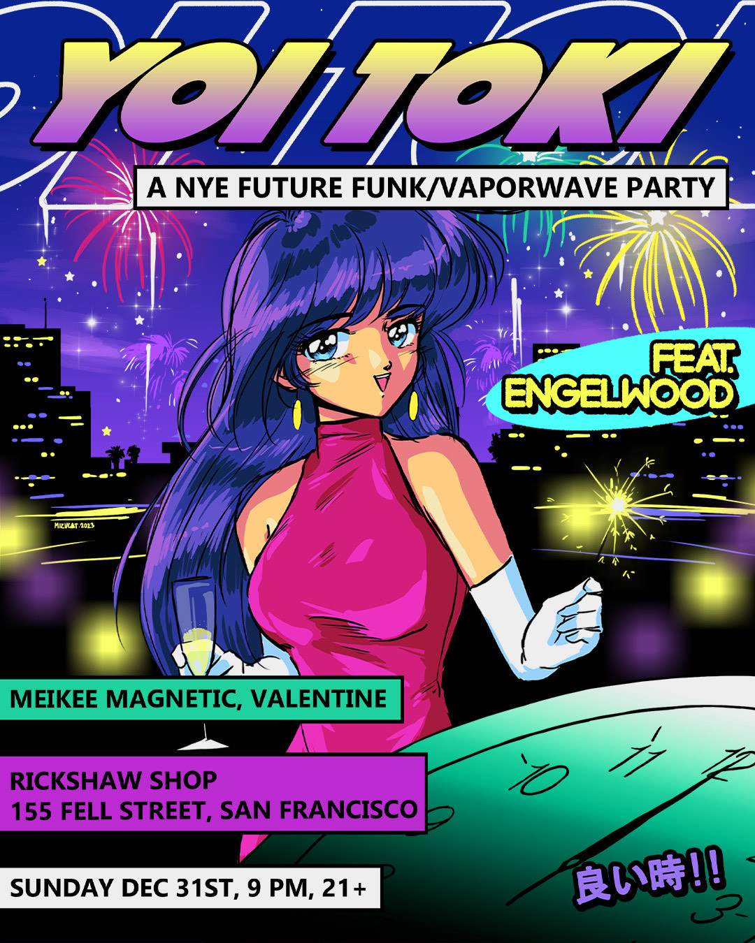 YOI TOKI A Future Funk/Vaporwave New Year's Eve Party at Rickshaw Stop ...