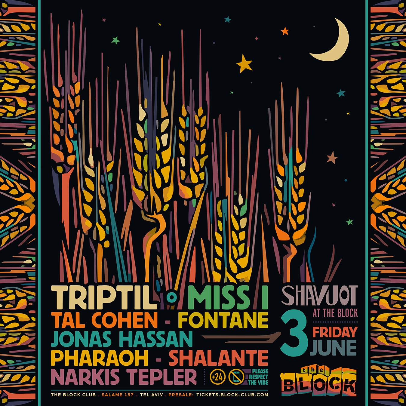 Shavuot with Miss I and Triptil at The Block, Tel Aviv