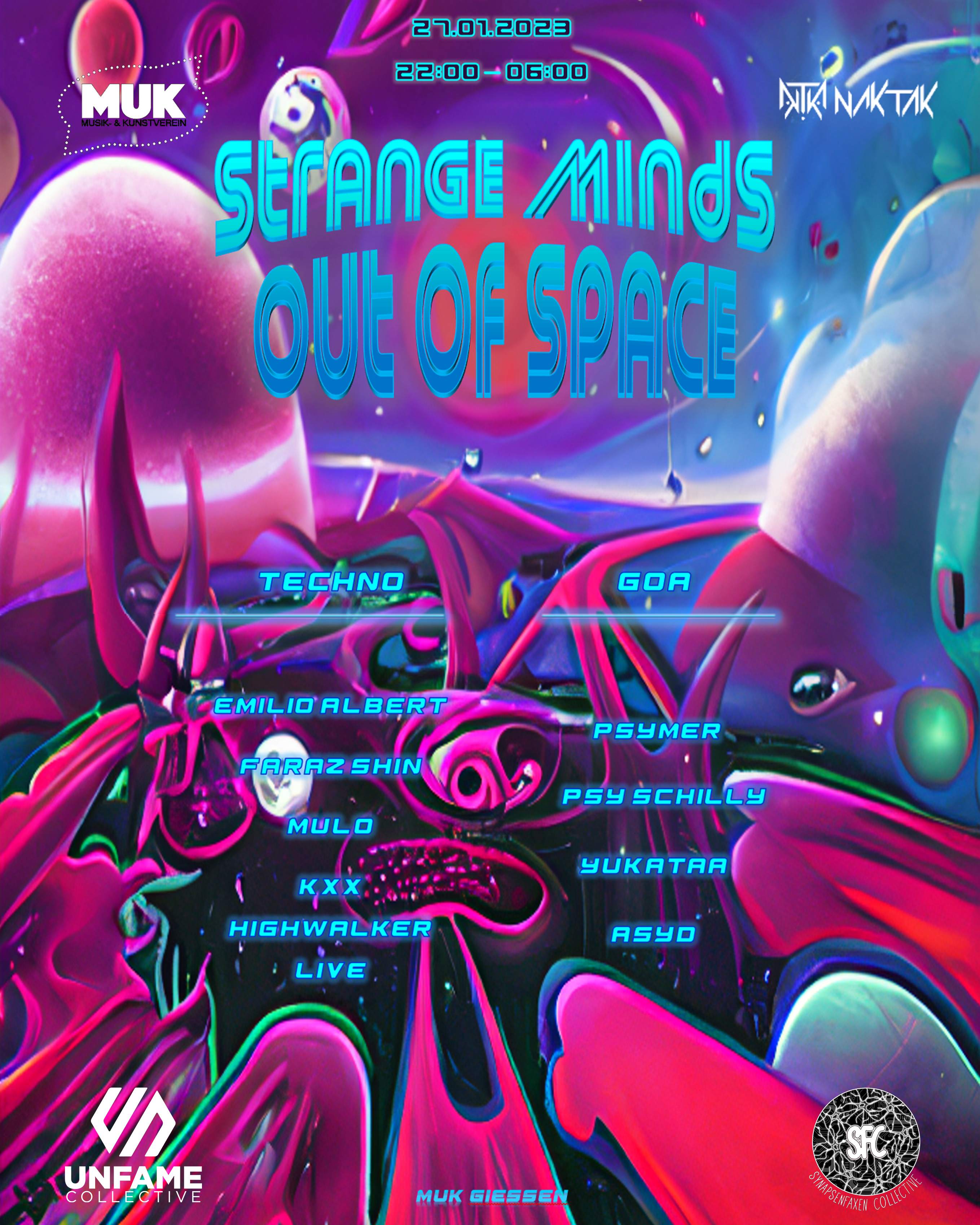 Strange Minds - Out of space at MuK Giessen, Frankfurt